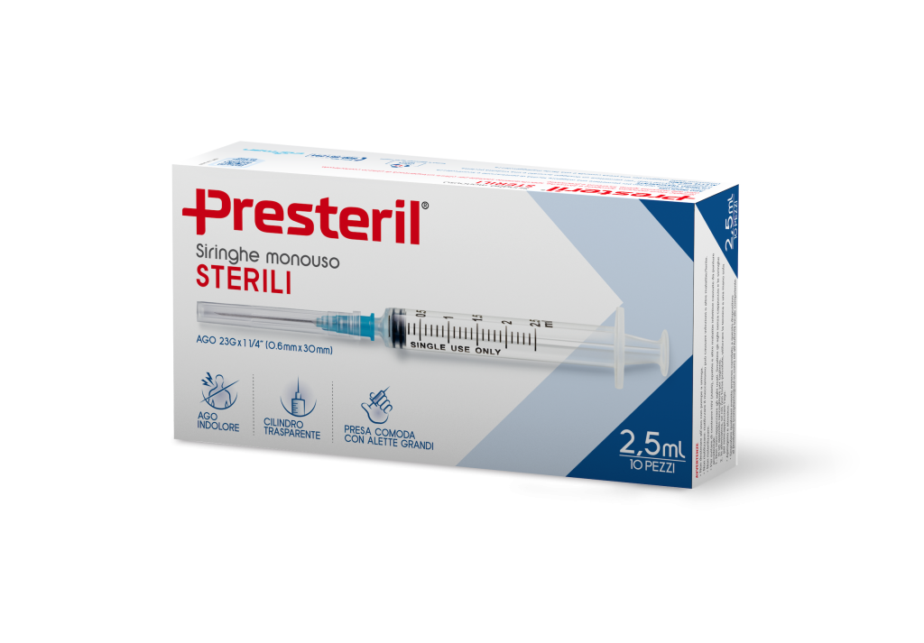 Siringhe sterili monouso: confortevoli e atossiche - Presteril